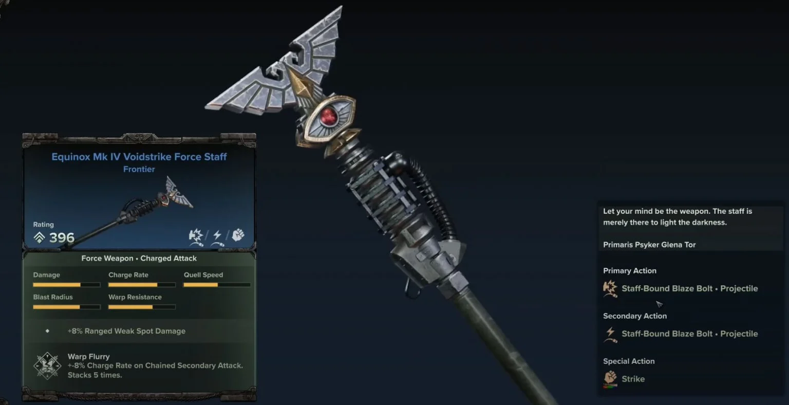 Warhammer 40K: Darktide Psyker Weapons Tier List - Gamer Digest