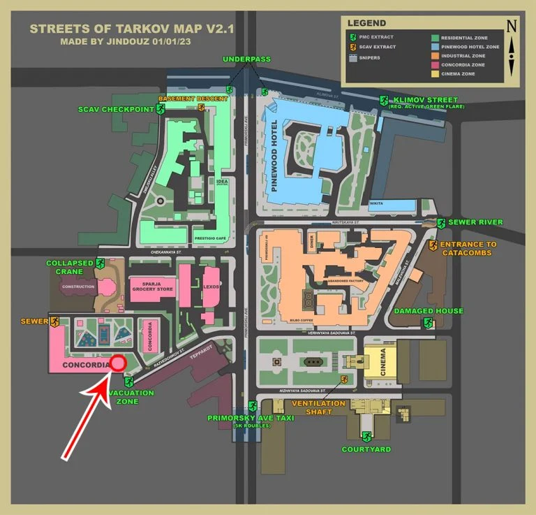 Escape from Tarkov: Streets of Tarkov Concordia Security Room Location ...