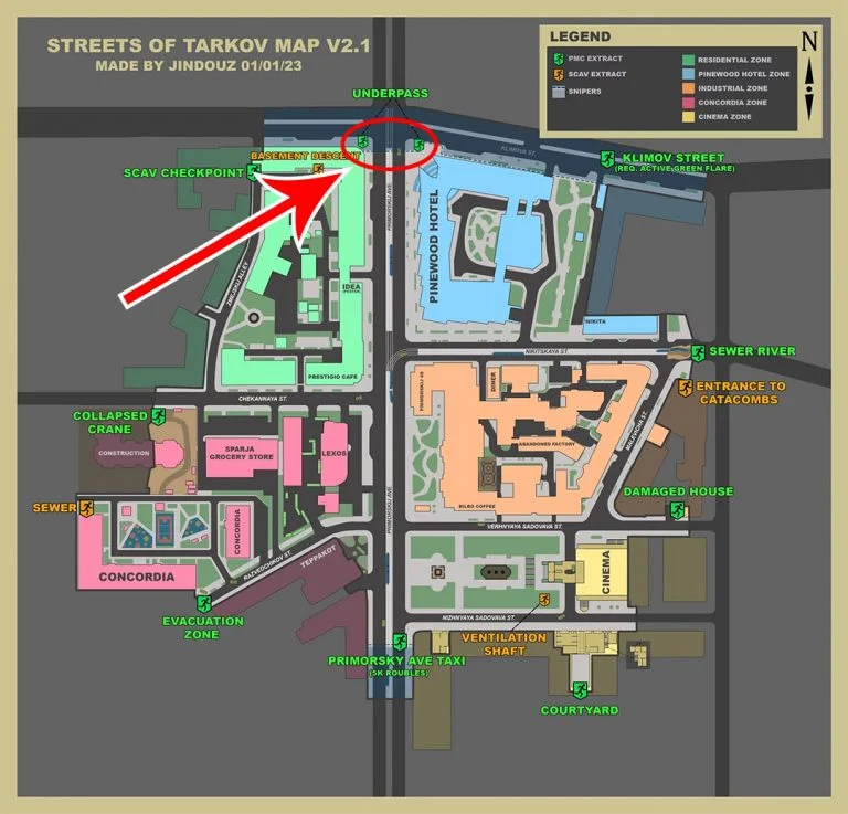 Escape from Tarkov: Streets of Tarkov Underpass Extract Location - Gamer Digest