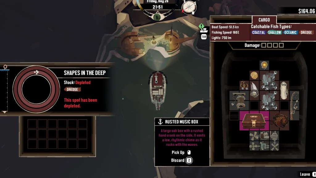 DREDGE: Where to Find the Music Box in Gale Cliffs